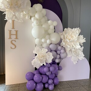 Smooth/ribbed Panel Wall S1, Foldable, Half Arch Backdrops, MDF Wood ...