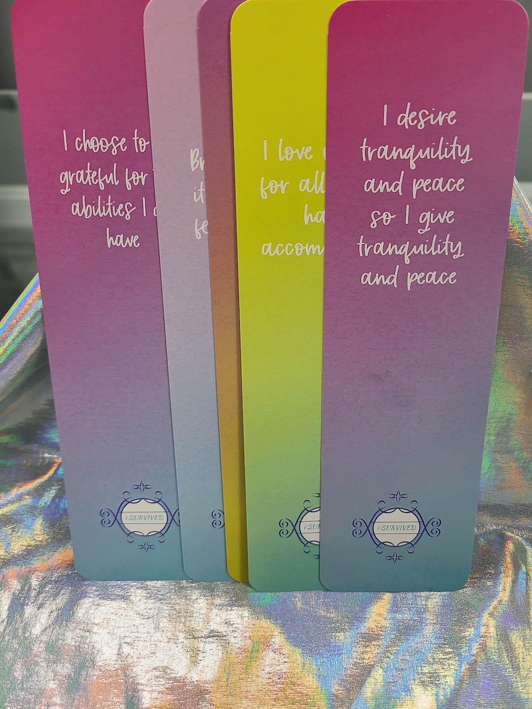 Gratitude Affirmation Bookmarks -book Lovers, Book Gifts, Reader Gift ...