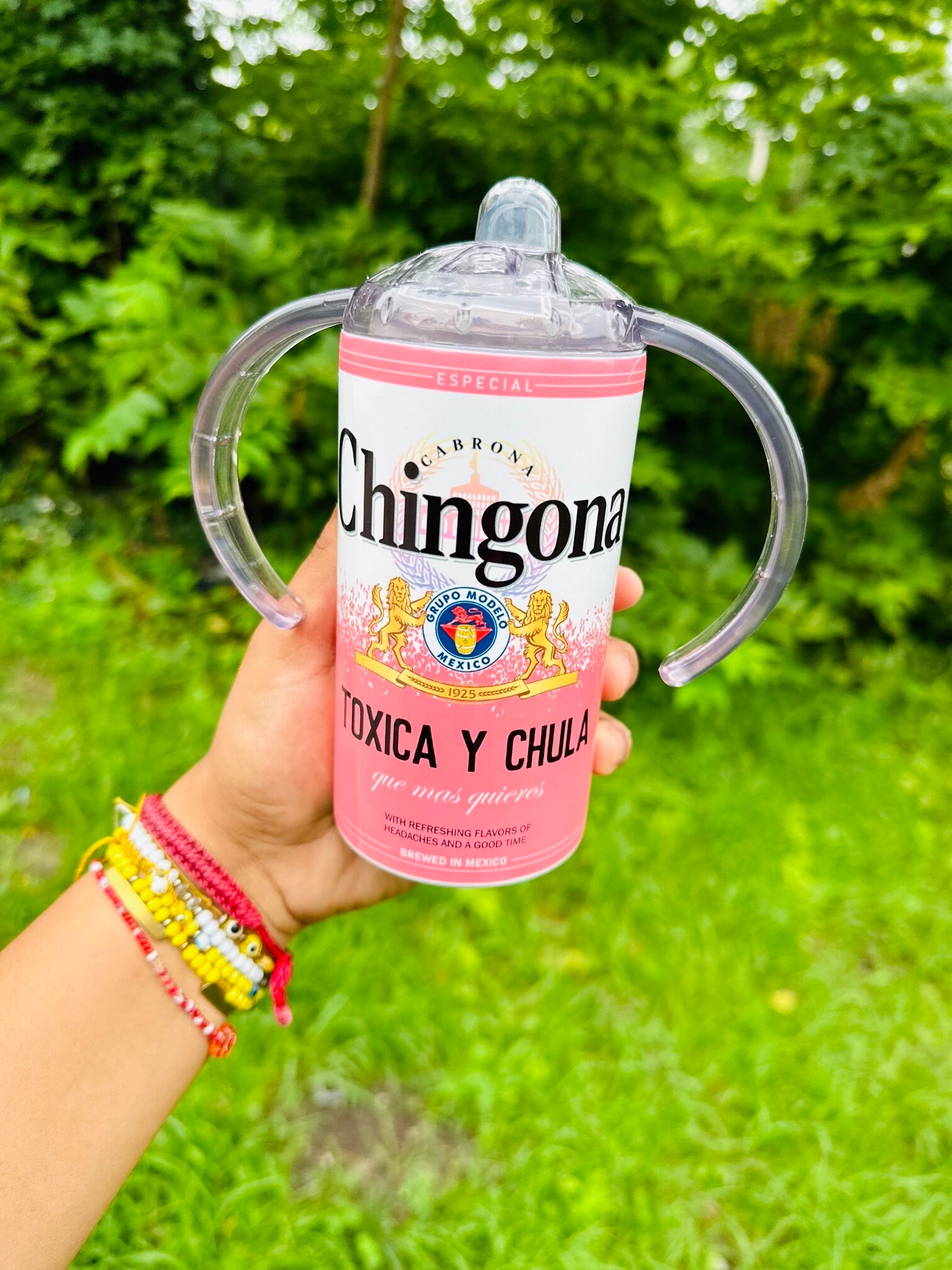 12oz Stainless Steel Tumbler Chingona Toxica Chula Sippy Cup Gift Ideas ...