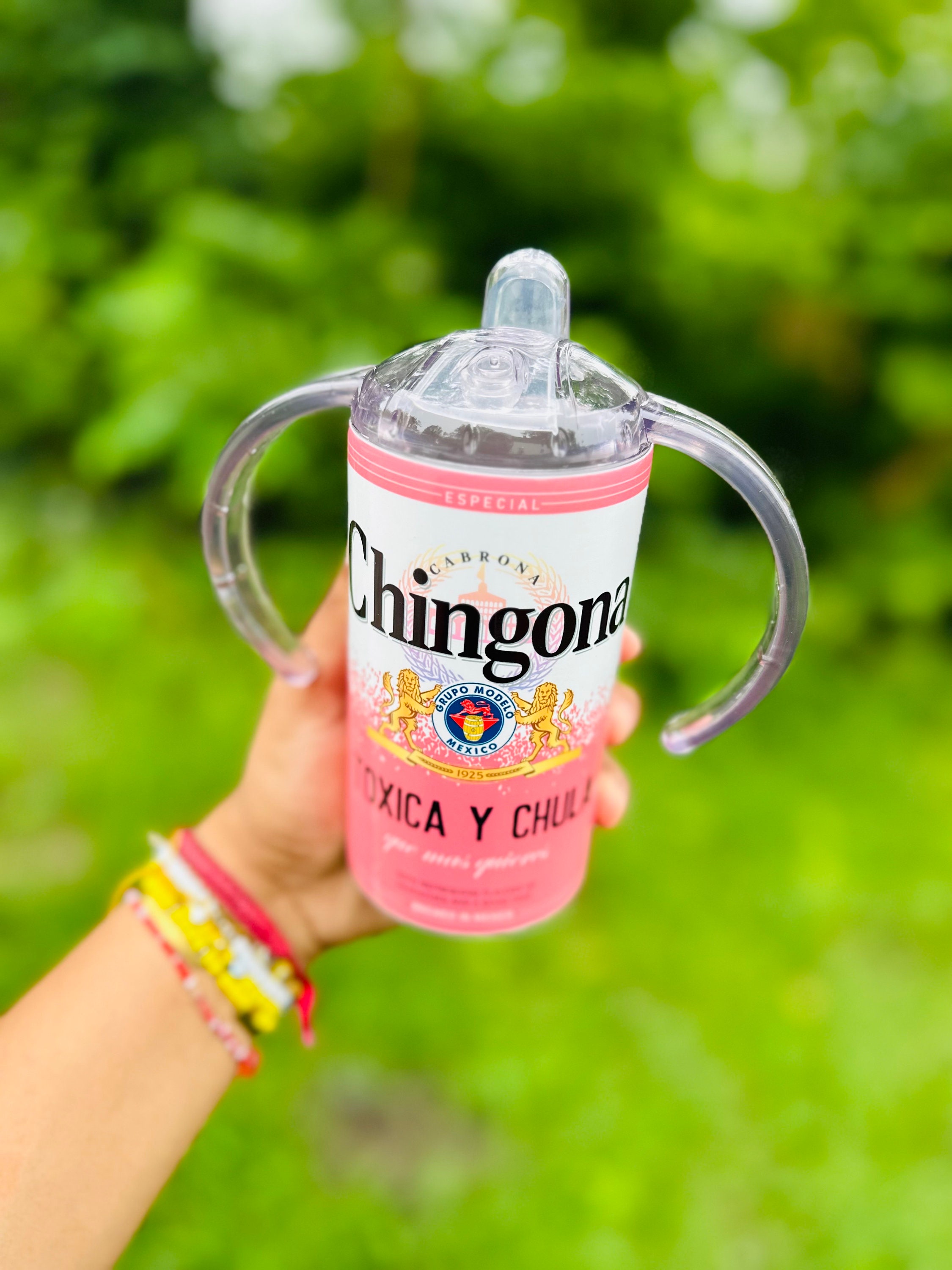 12oz Stainless Steel Tumbler Chingona Toxica Chula Sippy Cup Gift Ideas ...