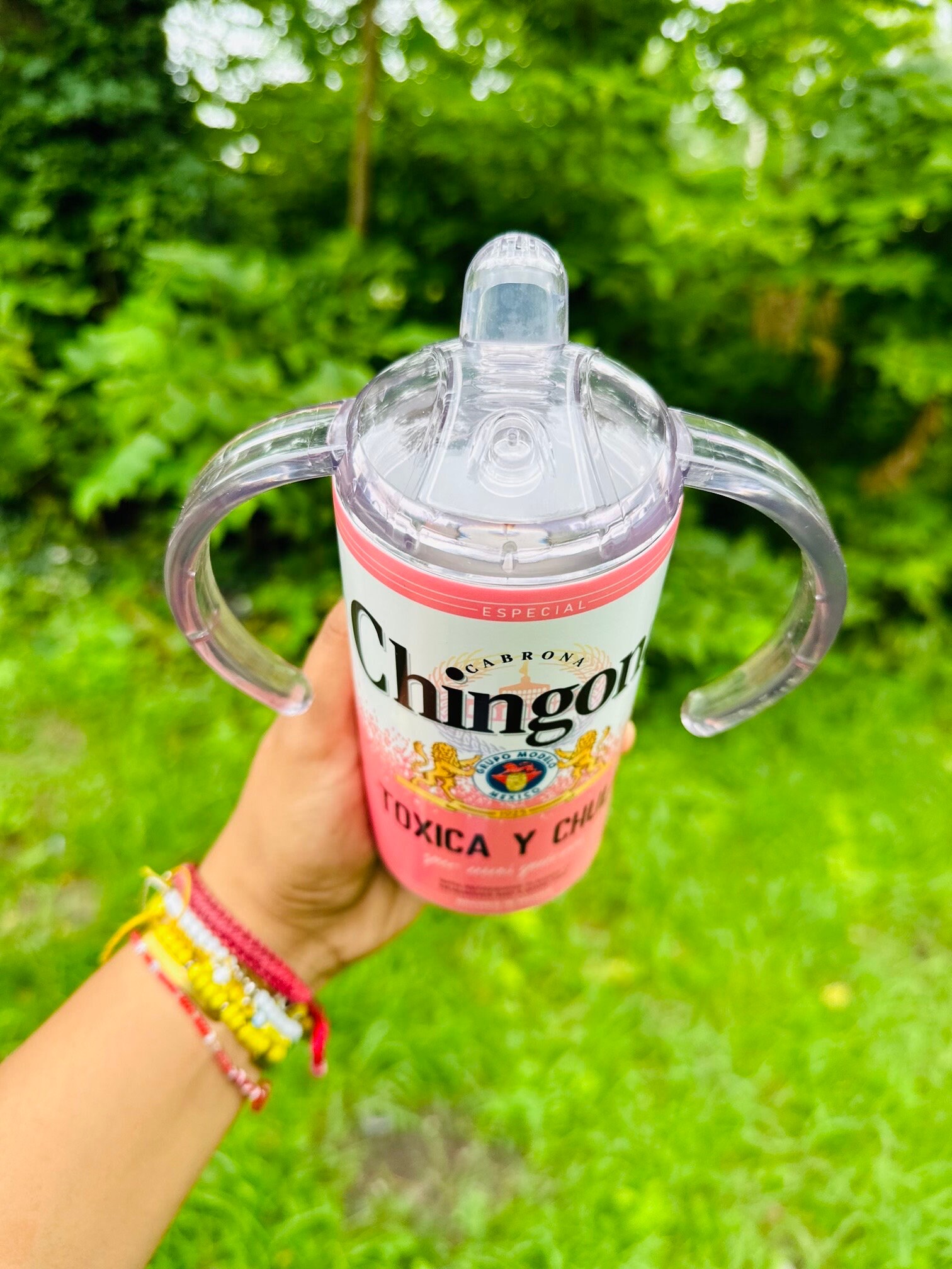 12oz Stainless Steel Tumbler Chingona Toxica Chula Sippy Cup Gift Ideas ...