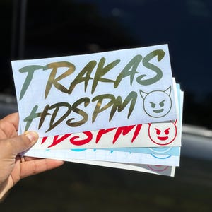Car Decal | TRAKAS HDSPM | Permanent Decal | Car Sticker | Mexican ...