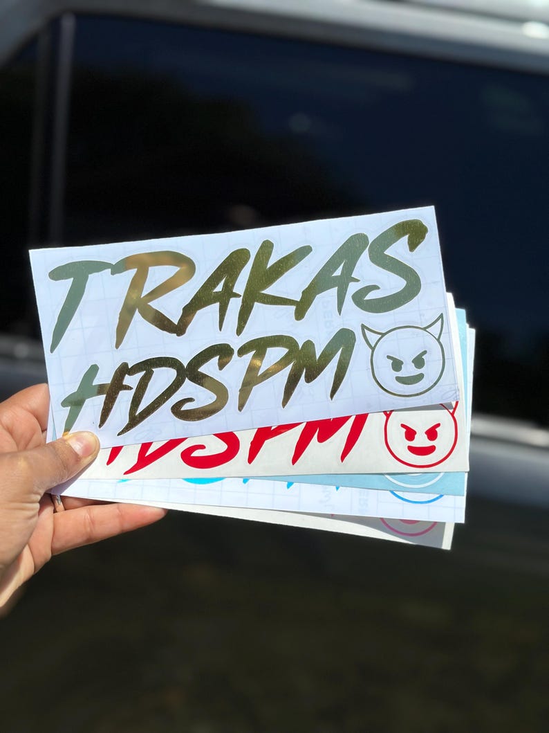 Car Decal TRAKAS HDSPM Permanent Decal Car Sticker Mexican Singer - Etsy