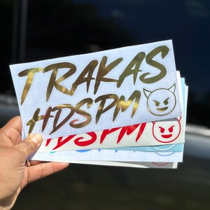 Car Decal | TRAKAS HDSPM | Permanent Decal | Car Sticker | Mexican ...