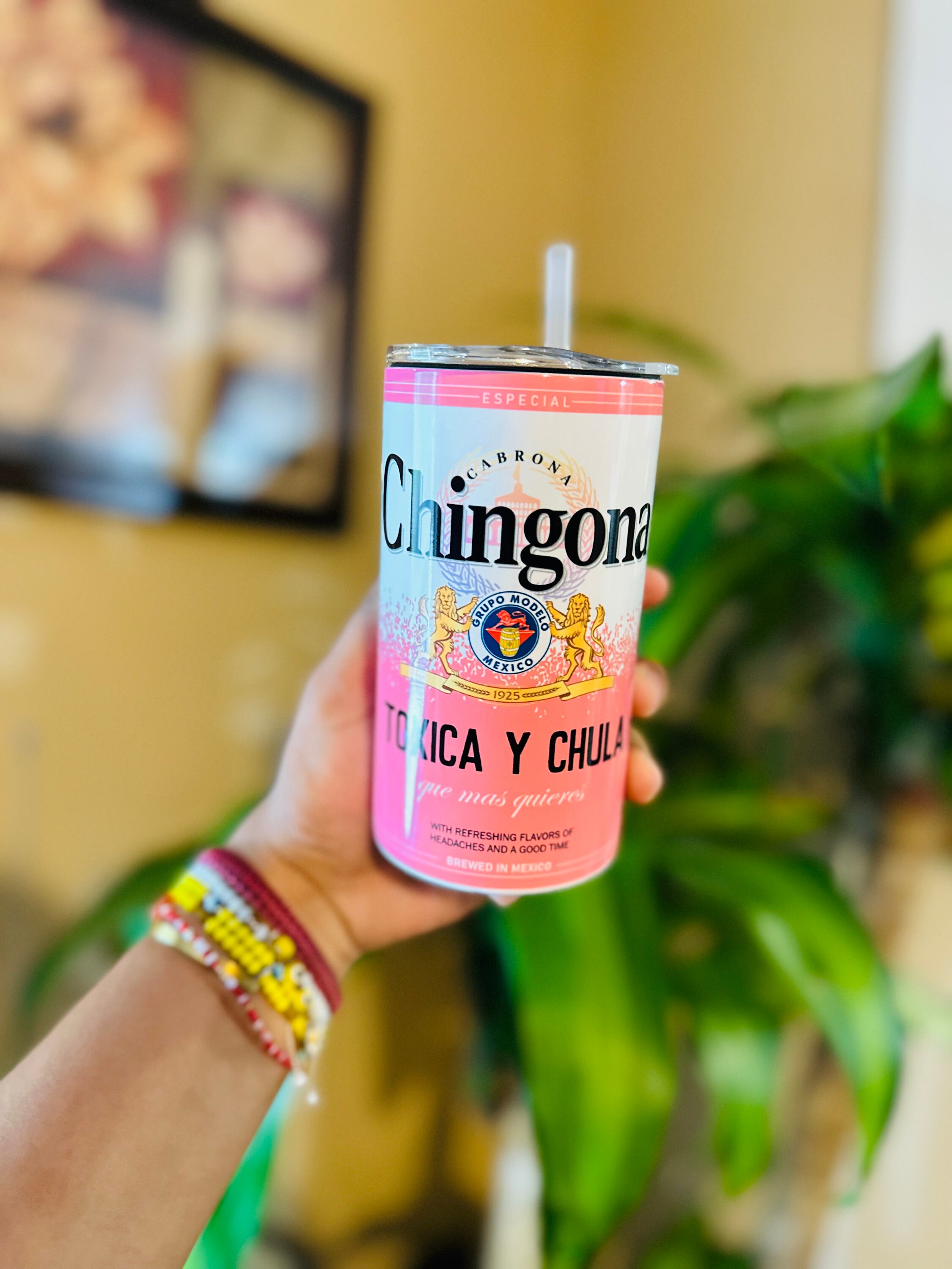 12oz Stainless Steel Tumbler Chingona Toxica Chula Sippy Cup Gift Ideas ...