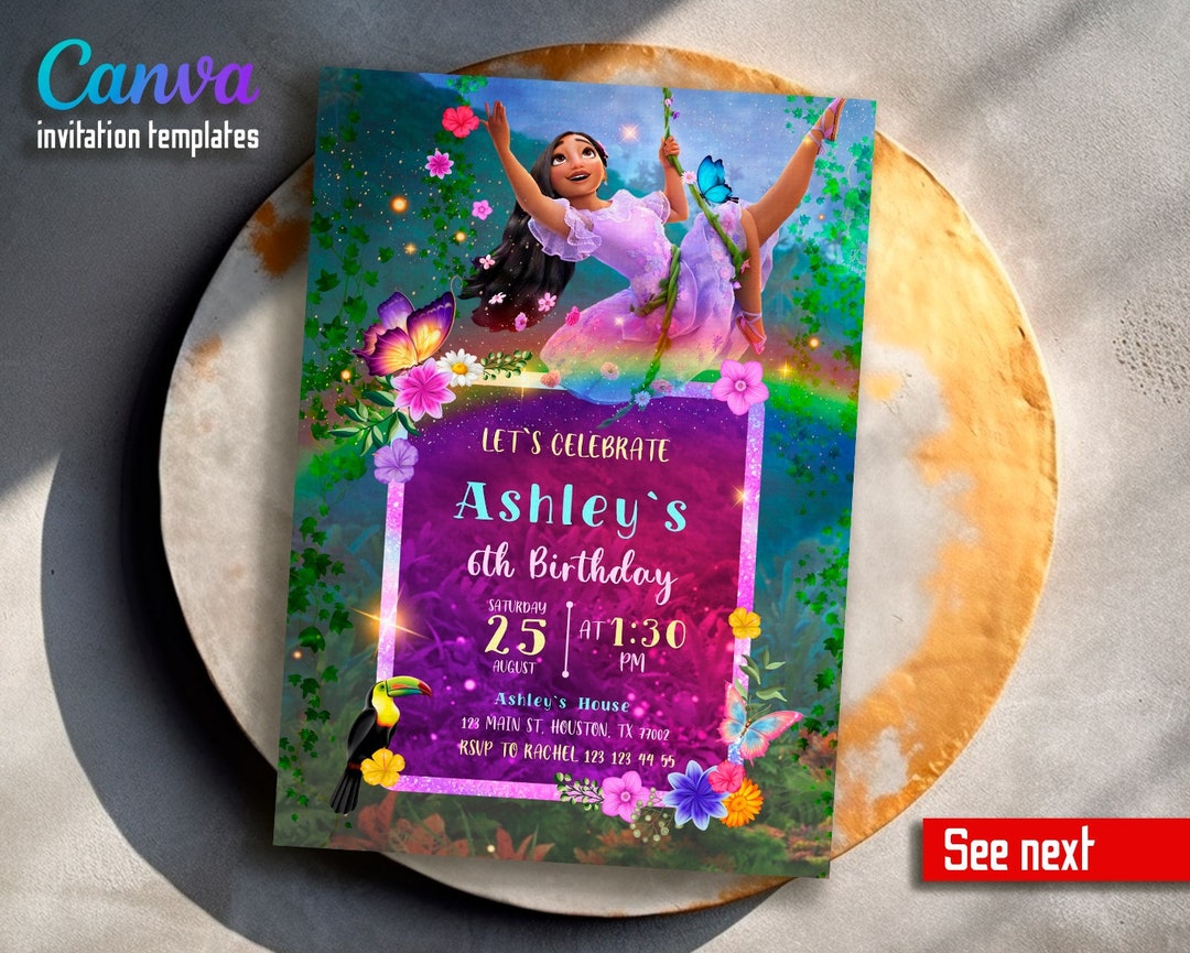Printable Birthday Invitation, Editable Invitation, Instant Download ...