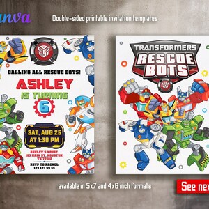 Optimus Prime Invitation, Transformers Party, Printable Transformers ...