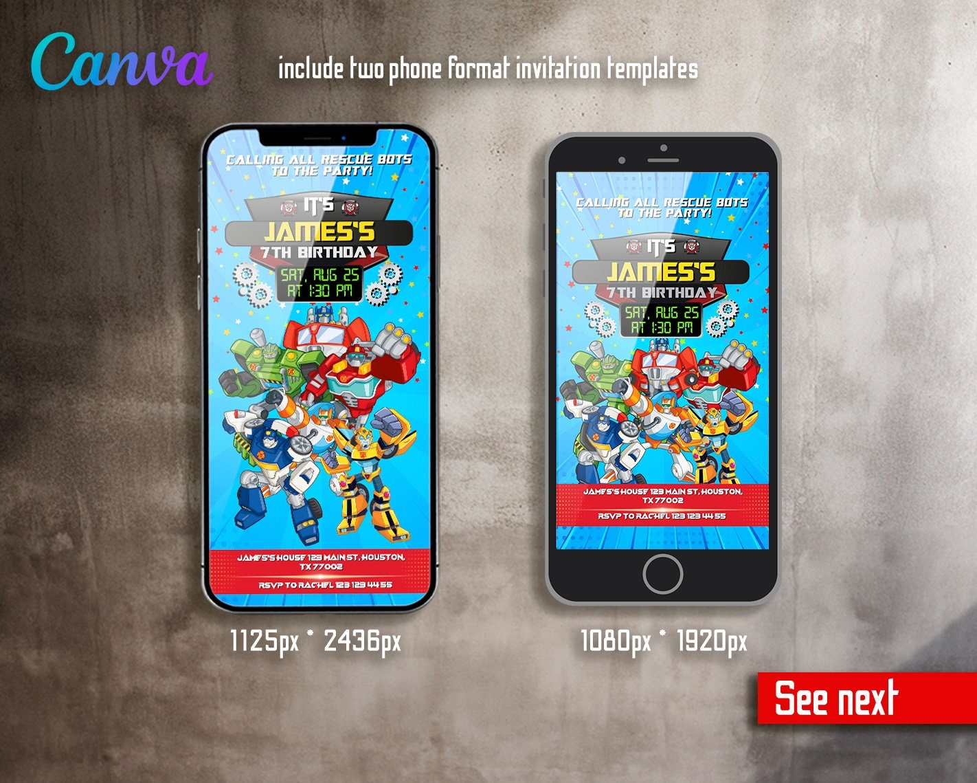 Optimus Prime Invitation, Transformers Party, Printable Transformers ...