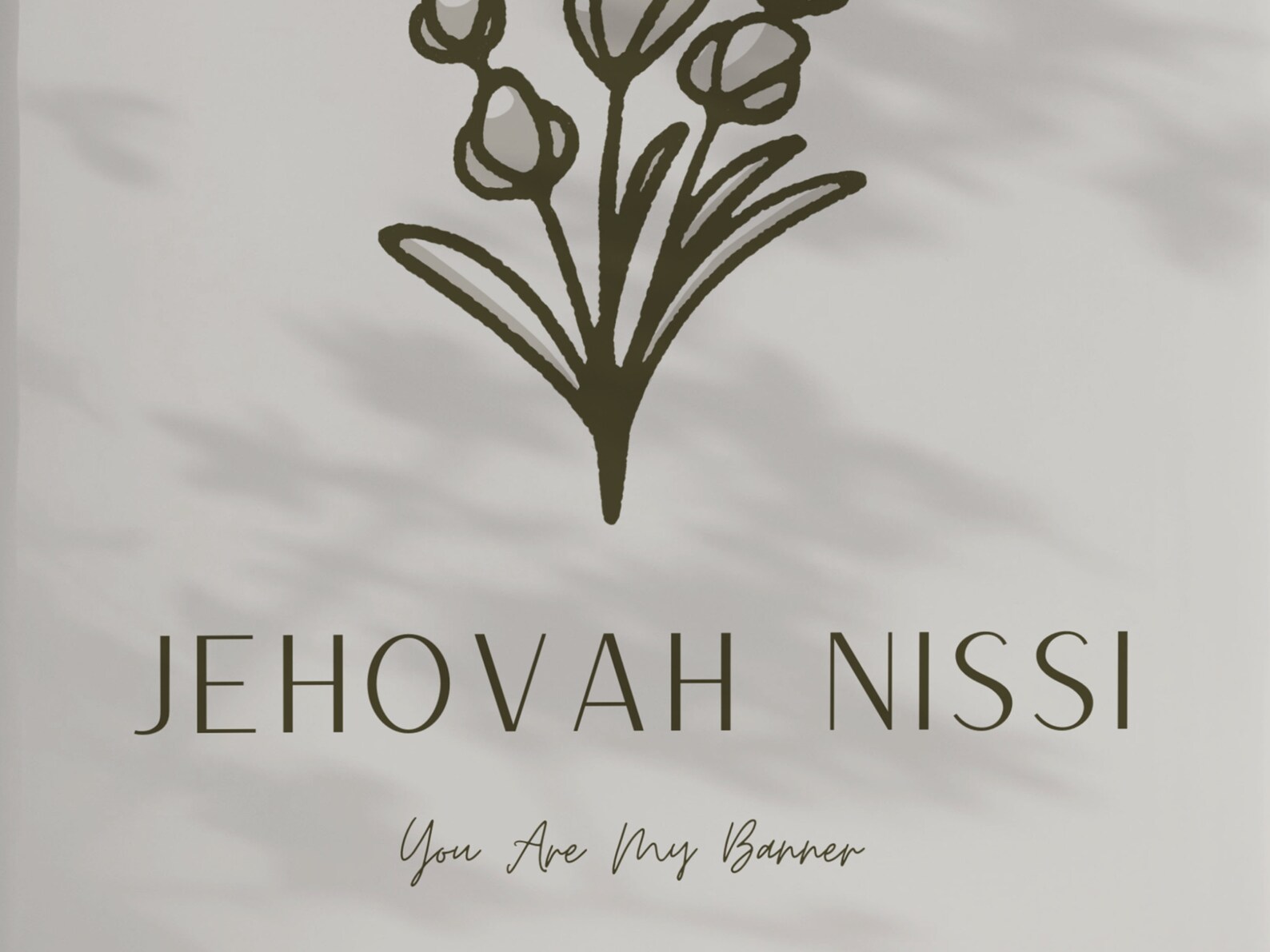 Jehovah Nissi the Lord is My Banner Christian Printable Beige Gifts for ...