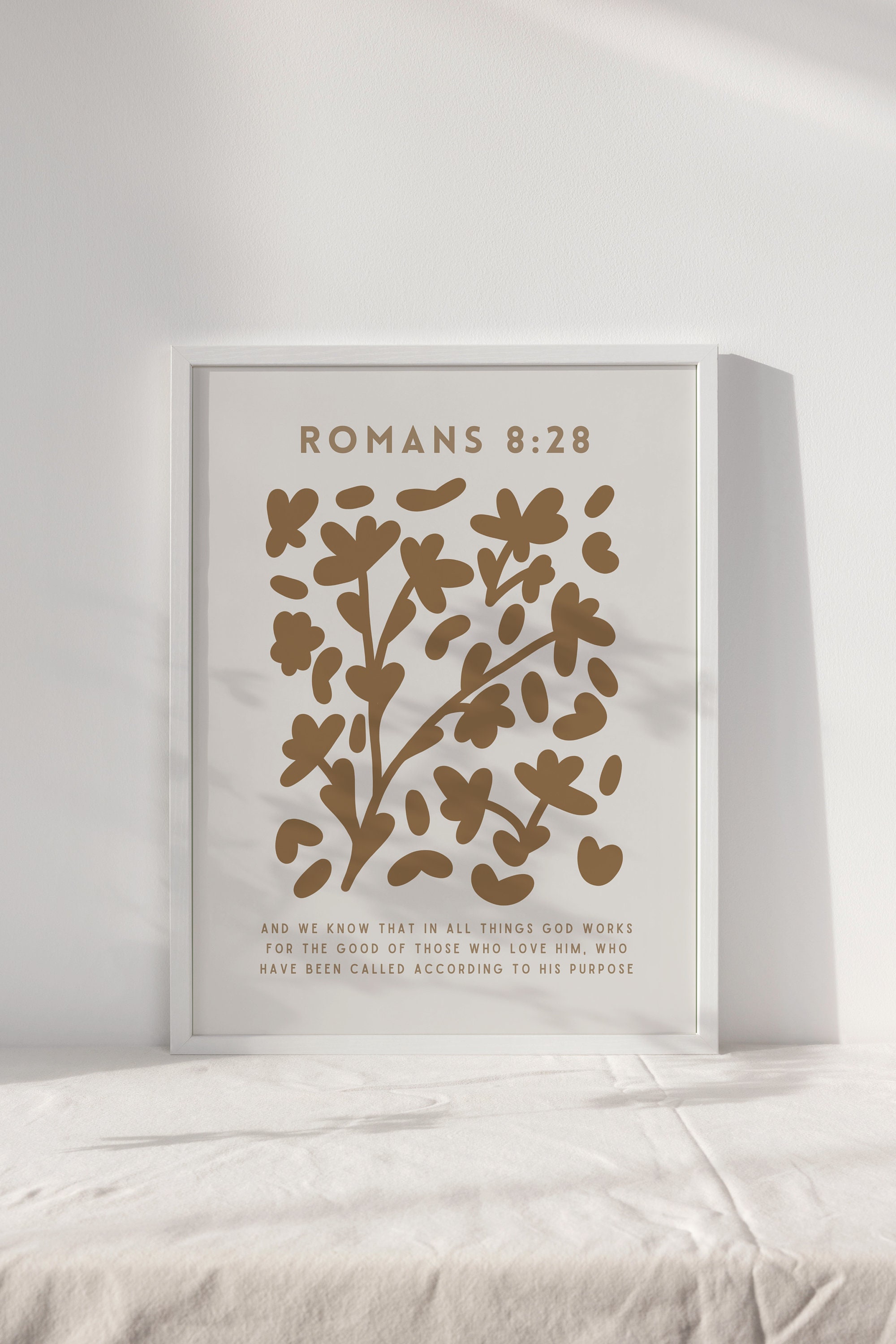 Romans 8:28 Everything Works Together for Good Bible Verse Poster ...