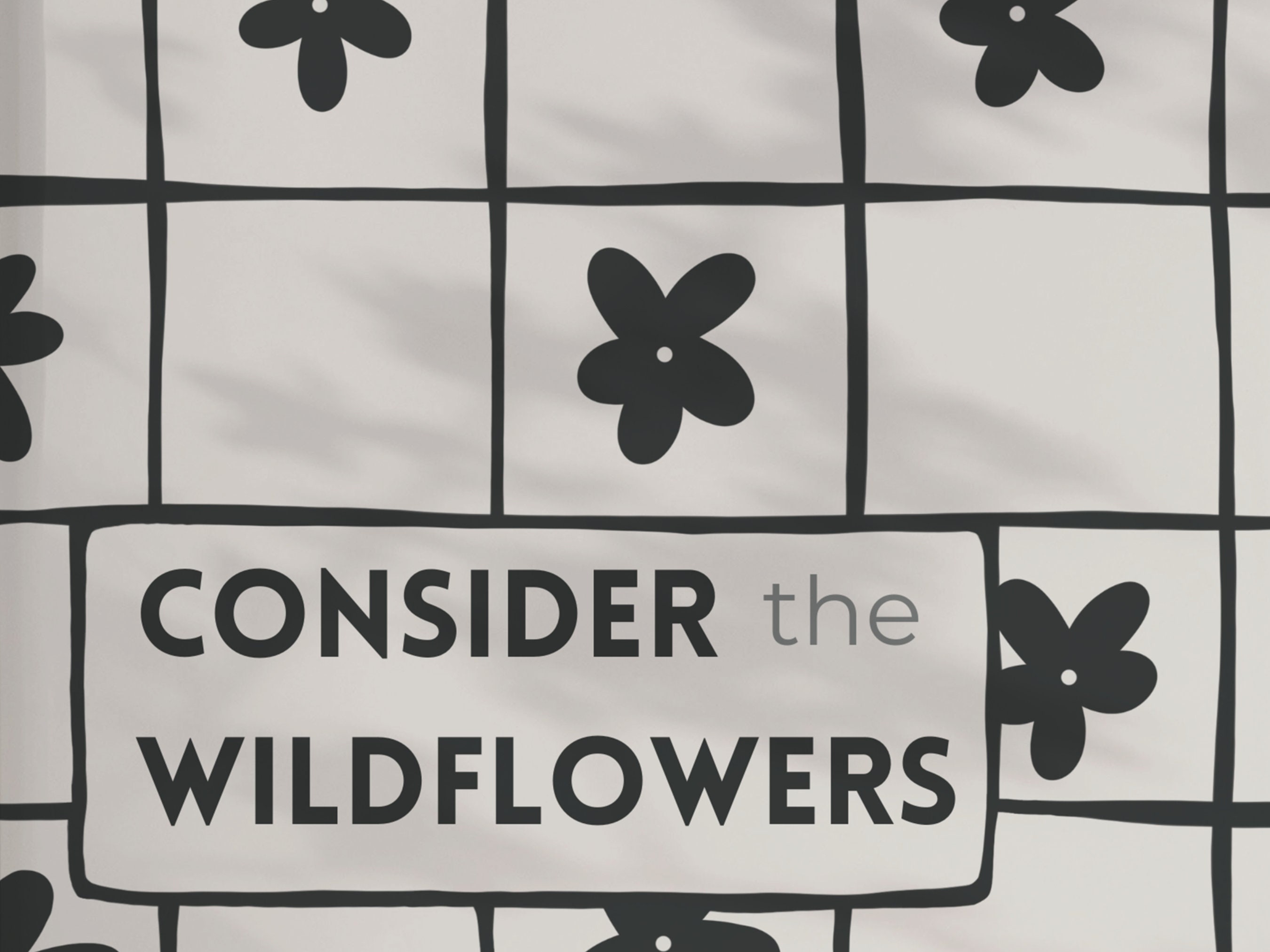 Consider the Wildflowers How They Grow Bible Verse Poster Floral ...