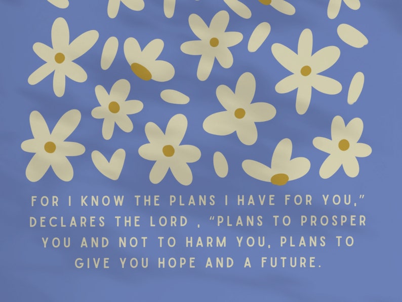 Jeremiah 29:11 Digital Download Daisy Scripture Decor - Etsy