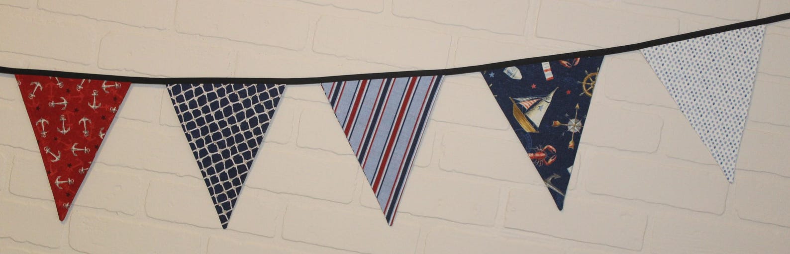 Nautical Bunting: Sailing Fabric Flag Garland Banner - Etsy