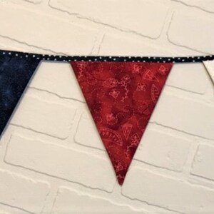 Patriotic Bunting Pennant Flag Banner Garland - Etsy
