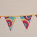 Tie Dye Bunting Garland: Retro Hippie Pennant Flag Banner - Etsy