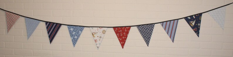 Nautical Bunting: Sailing Fabric Flag Garland Banner - Etsy