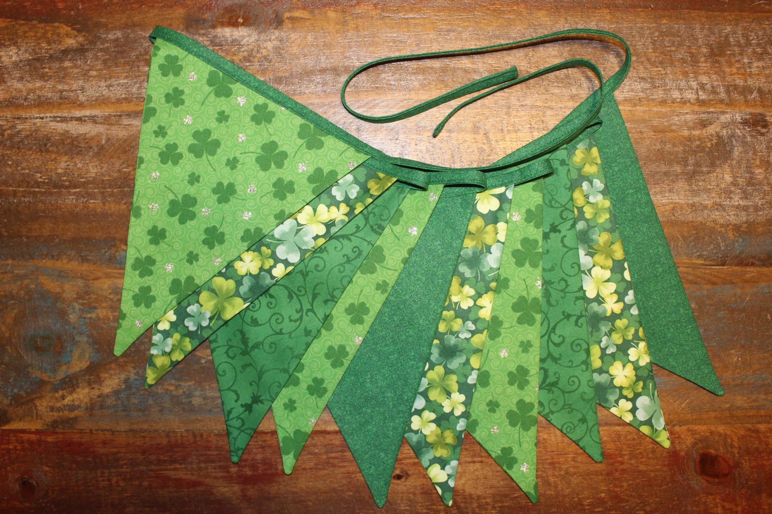 St Patrick's Day Bunting Flag Garland Banner - Etsy