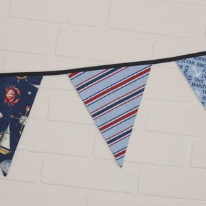 Nautical Bunting: Sailing Fabric Flag Garland Banner - Etsy