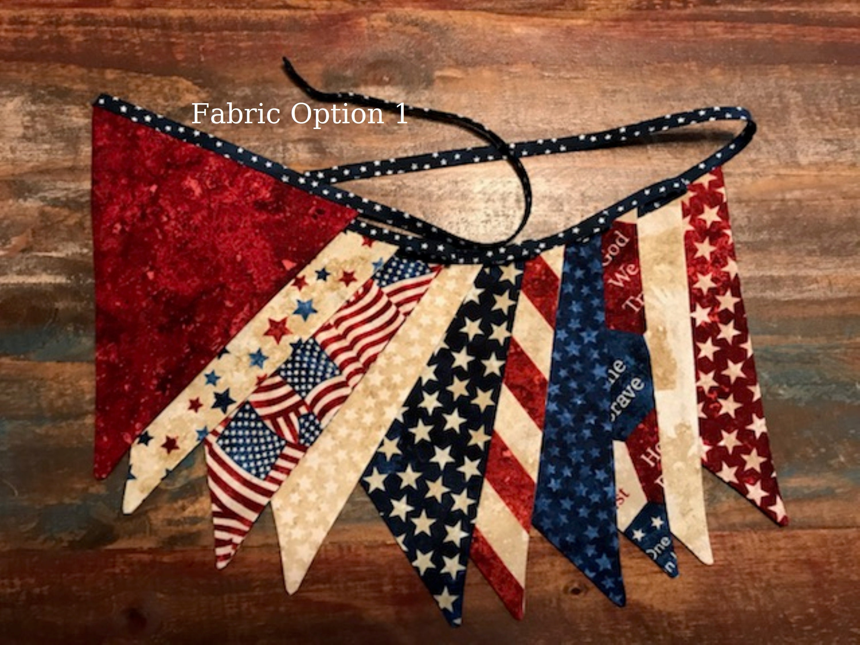 USA Patriotic Bunting Flag Fabric Banner Pennant Flags, Fourth of July ...