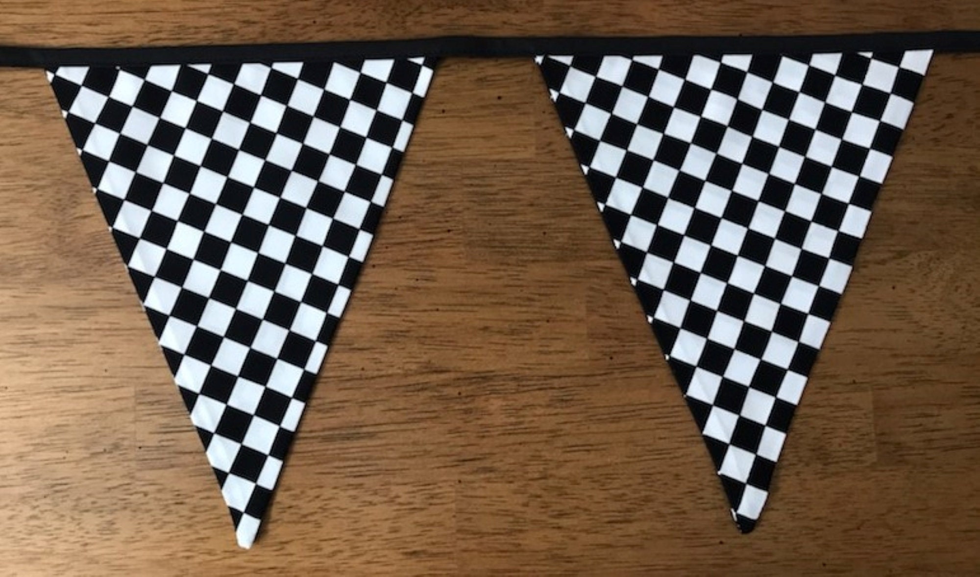 Checkered Bunting Flags Banner, Checkered Race Pennant Flags, Finish ...