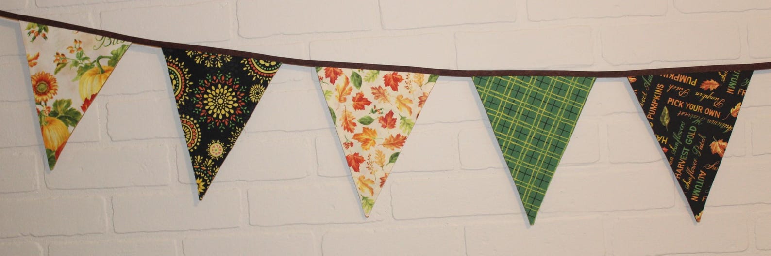 Fall Bunting Flag Garland Banner, Thanksgiving and Autumn Décor - Etsy