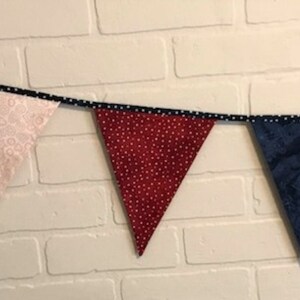 Patriotic Bunting Pennant Flag Banner Garland - Etsy