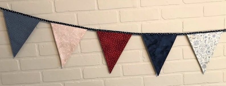 Patriotic Bunting Pennant Flag Banner Garland - Etsy