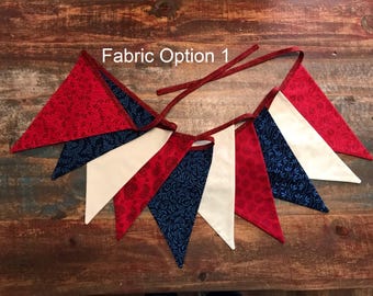 Flag Bunting Garland/ Patriotic Americana - Etsy