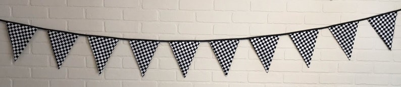 Checkered Bunting Flags Banner, Checkered Race Pennant Flags, Finish ...