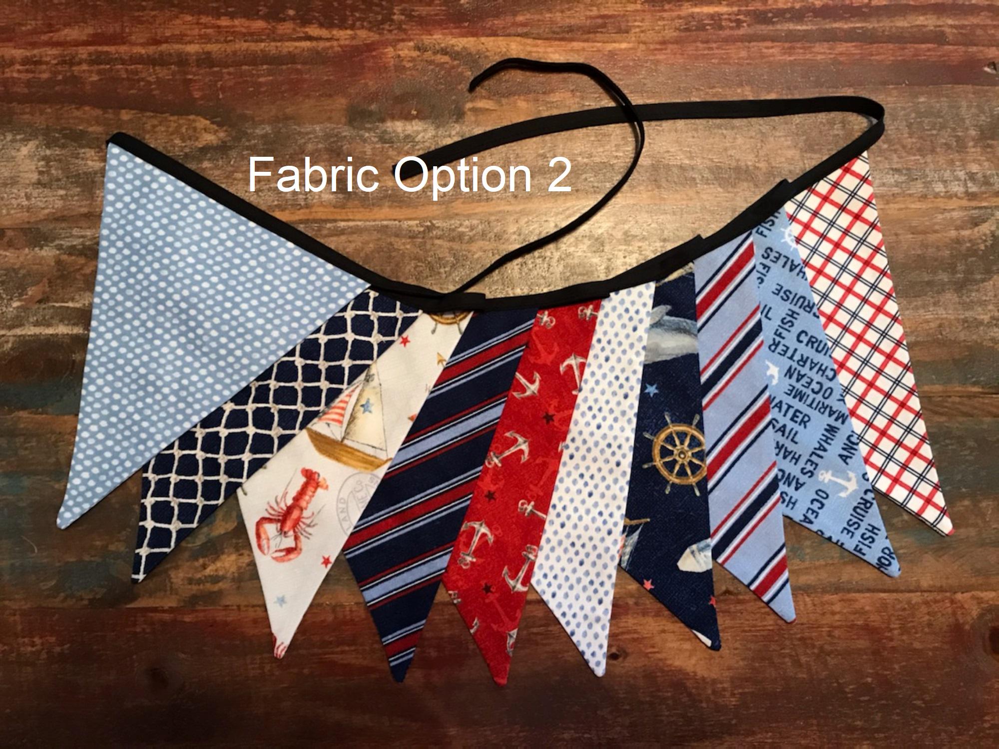 Nautical Bunting: Sailing Fabric Flag Garland Banner - Etsy