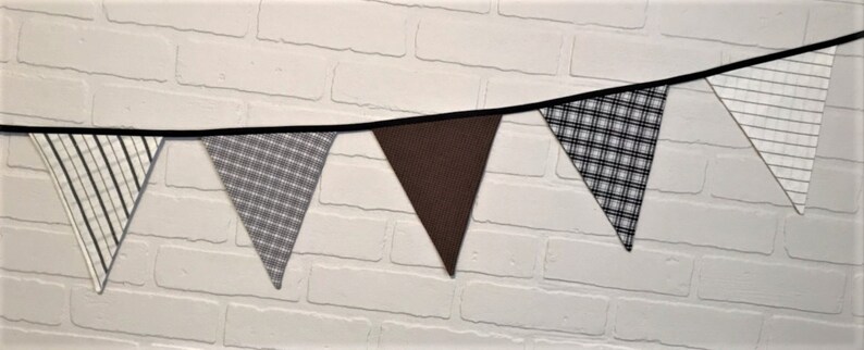 Farmhouse Bunting Flag Banner Fabric Garland for Fireplace - Etsy