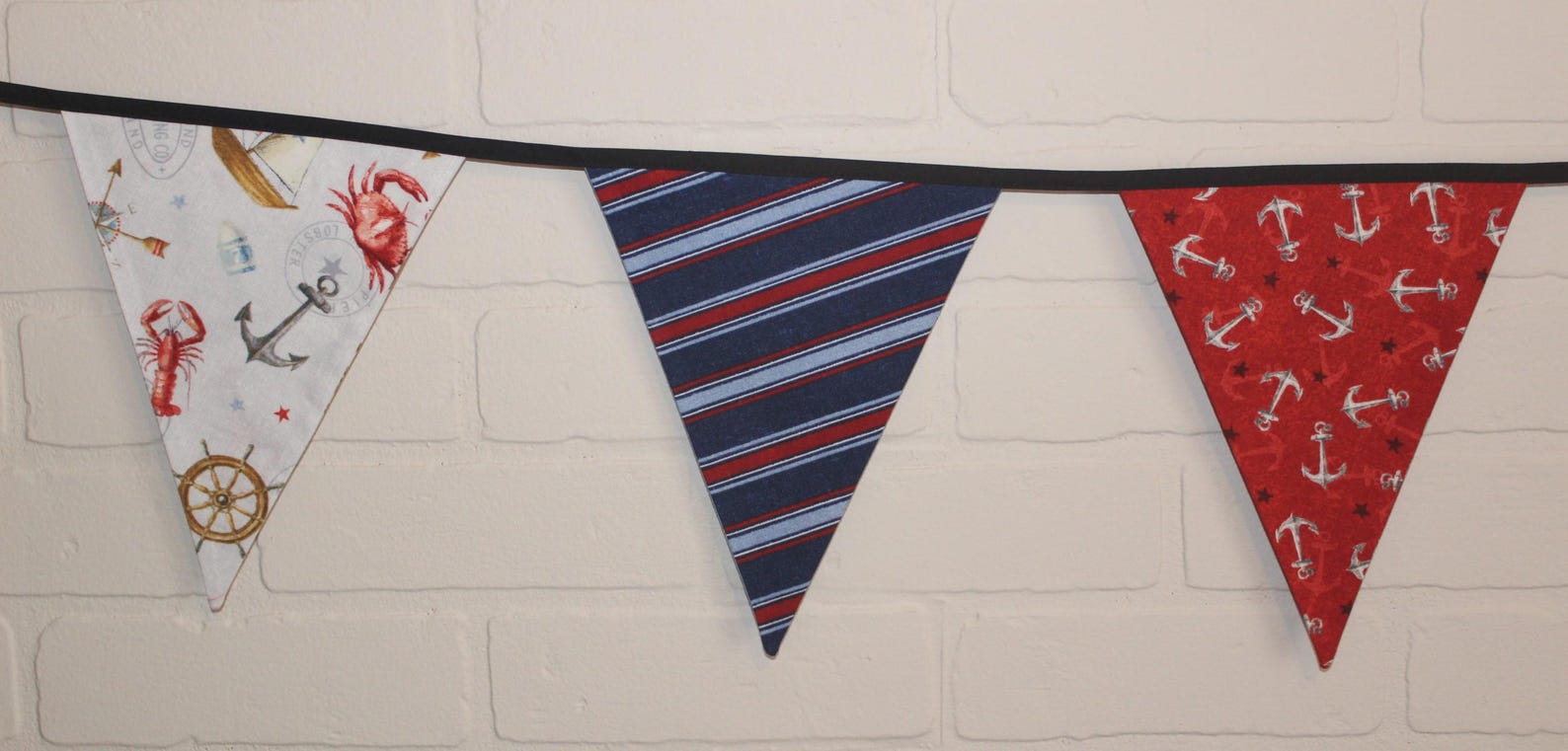 Nautical Bunting: Sailing Fabric Flag Garland Banner - Etsy