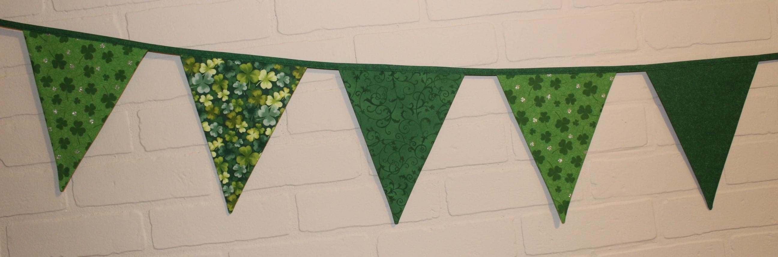 St Patrick's Day Bunting Flag Garland Banner - Etsy