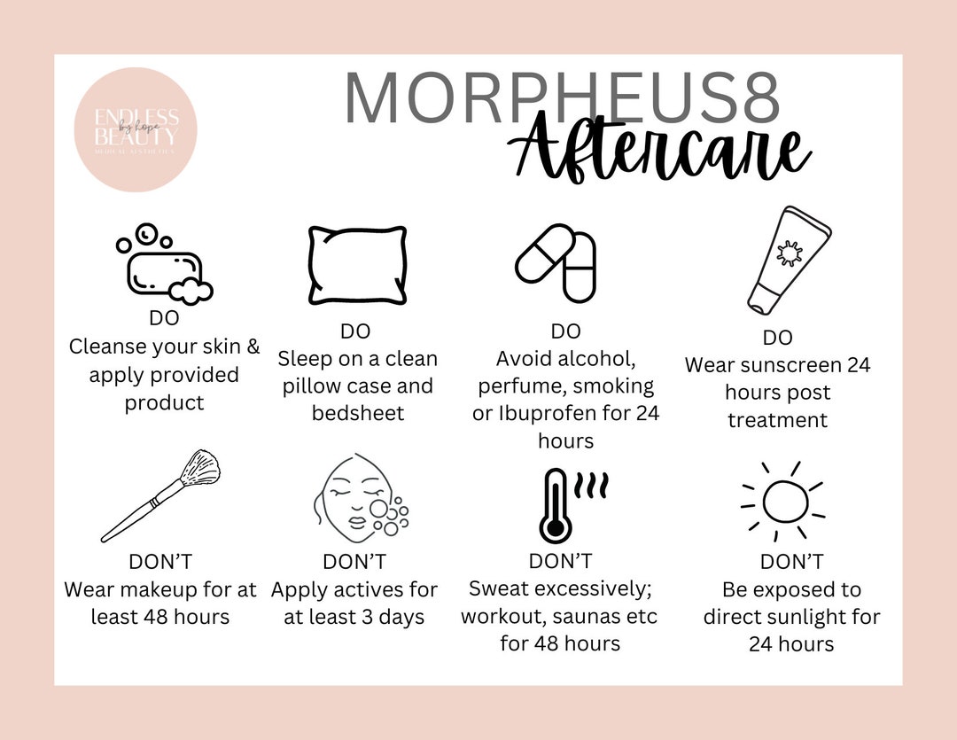 MORPHEUS 8 PRINTABLE Aftercare Cards - Etsy