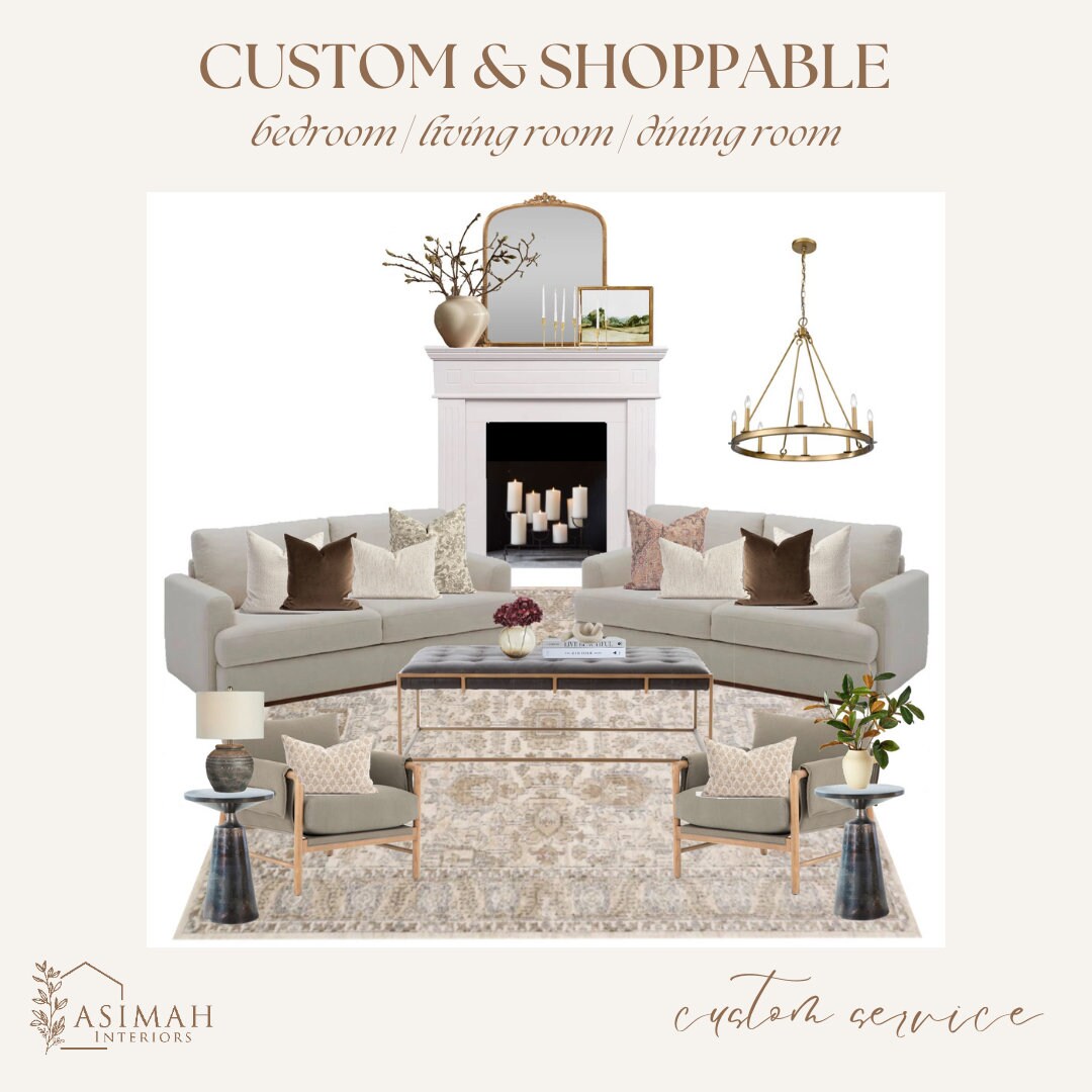 Interior Design Mood Board Template: E-decor Service (PDF File) - Etsy