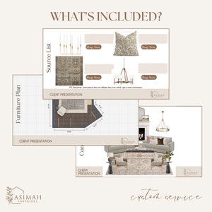 Interior Design Mood Board Template: E-decor Service (PDF File) - Etsy