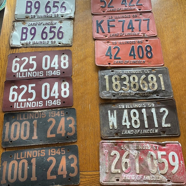 Vintage License Plates - Etsy