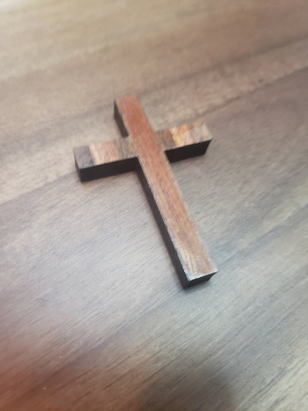 Handmade Walnut, Sapele Wood Pocket Cross - Etsy