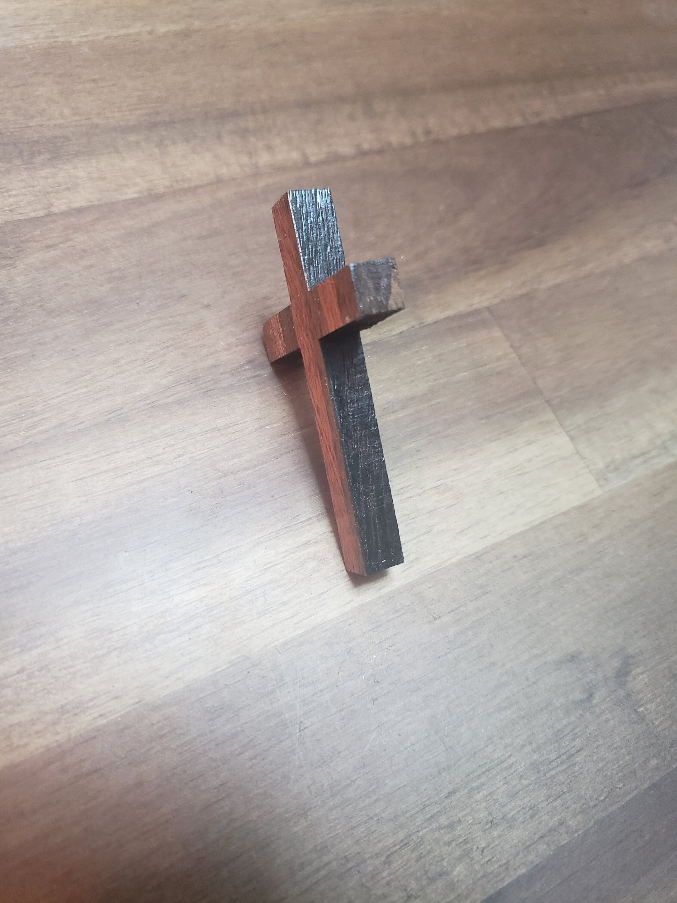 Handmade Walnut, Sapele Wood Pocket Cross - Etsy