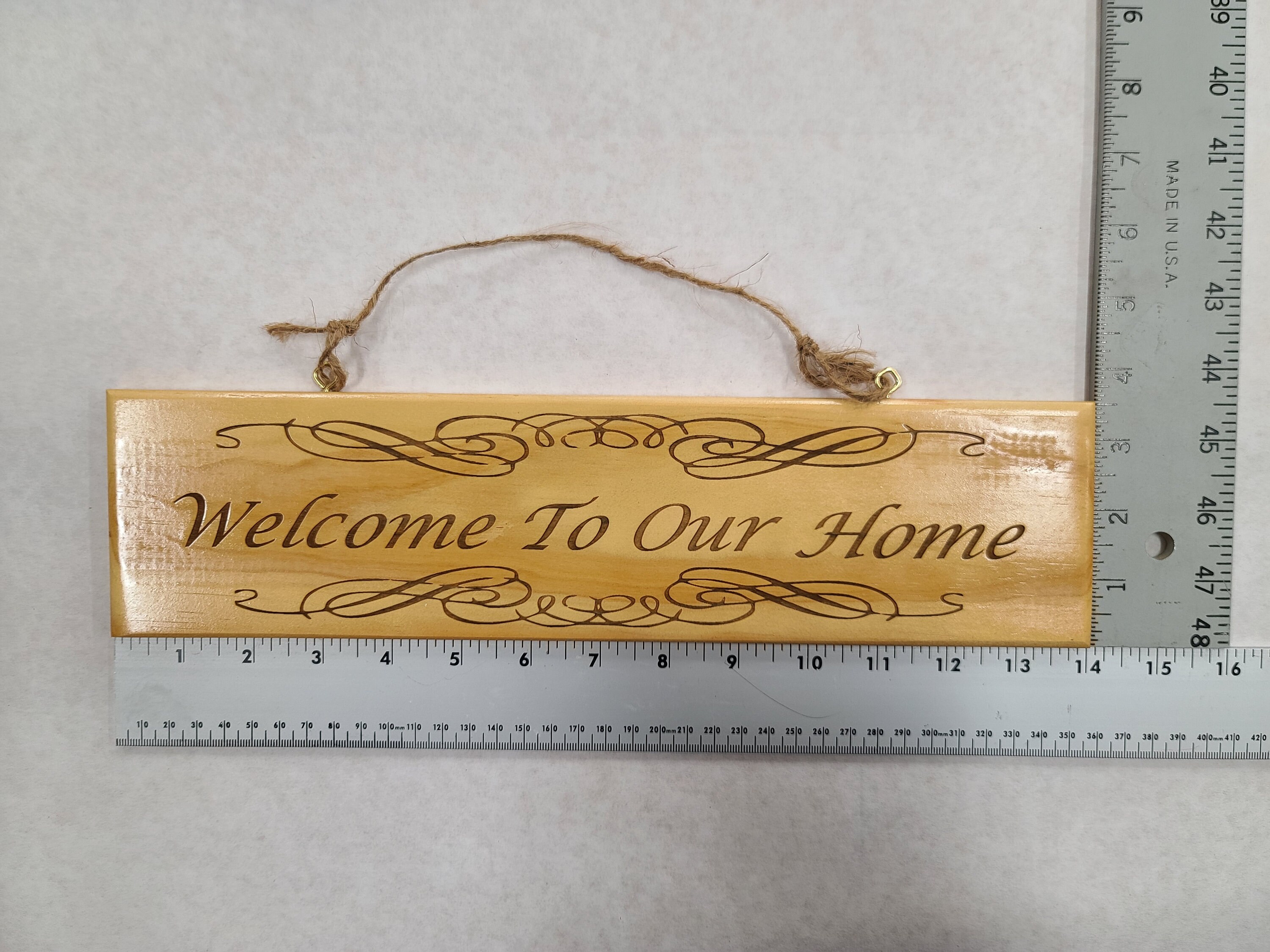 Custom Laser Engraved Welcome to Our Home Sign Perfect for - Etsy