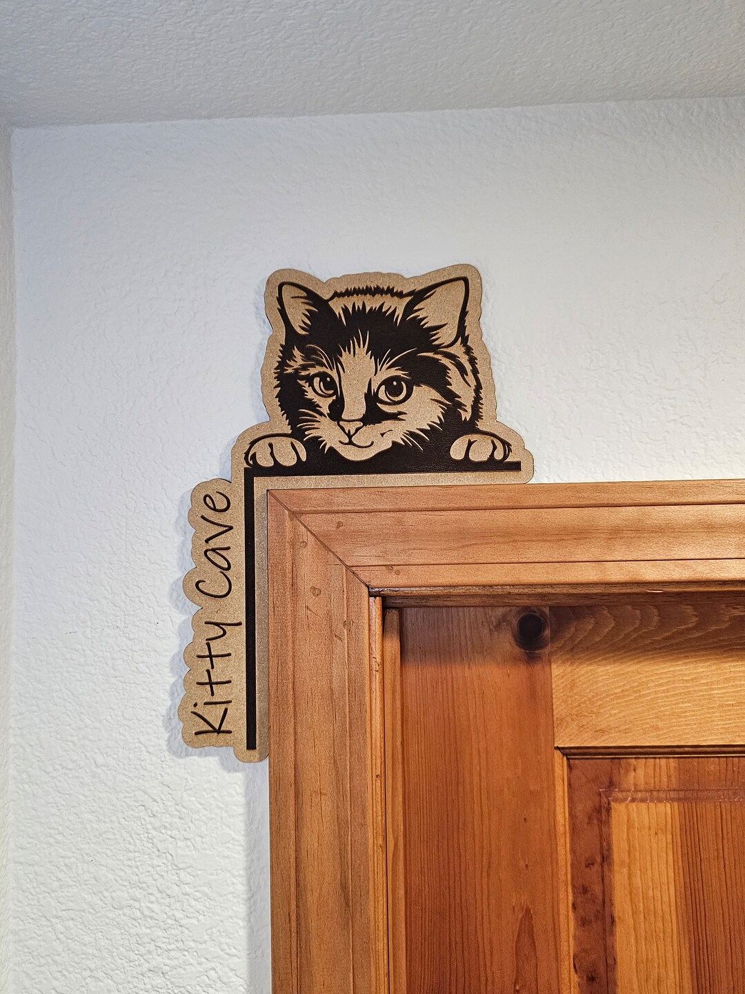 Kitty Cave - Door Topper Over the Door Frame Sign - for Airbnb VRBO ...