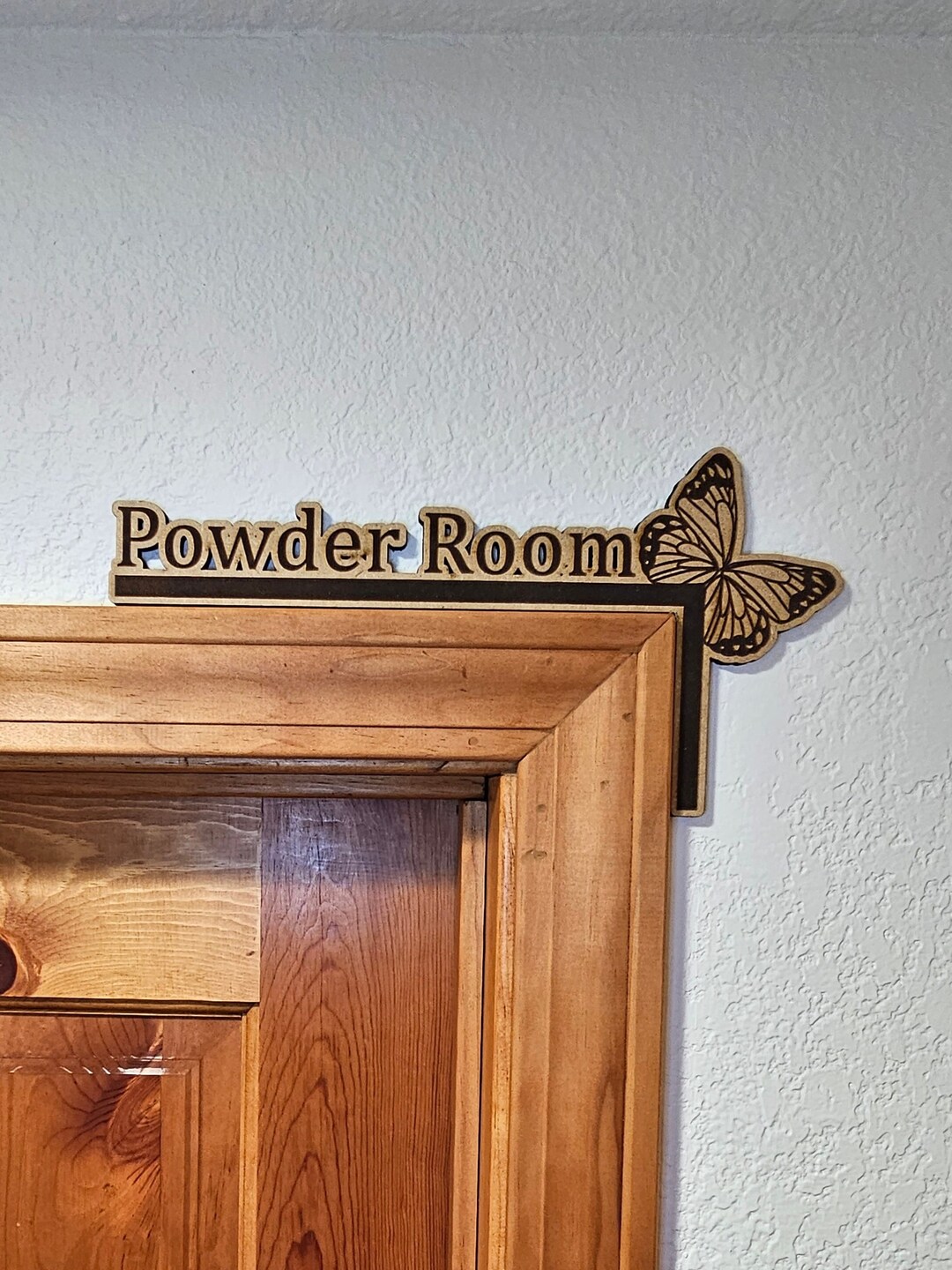 Powder Room Door Topper Over the Door Frame Sign for Airbnb - Etsy
