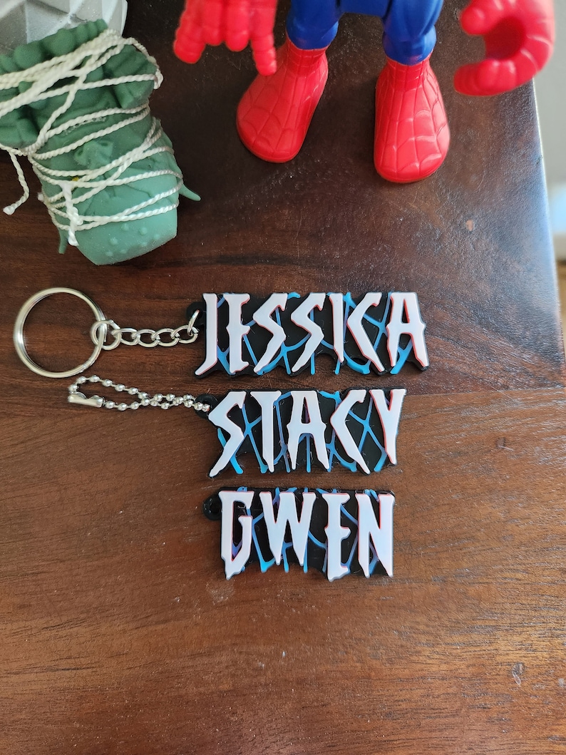 Spider-man Keychains Spider-man Inspired Spiderverse Party Bag Fillers ...