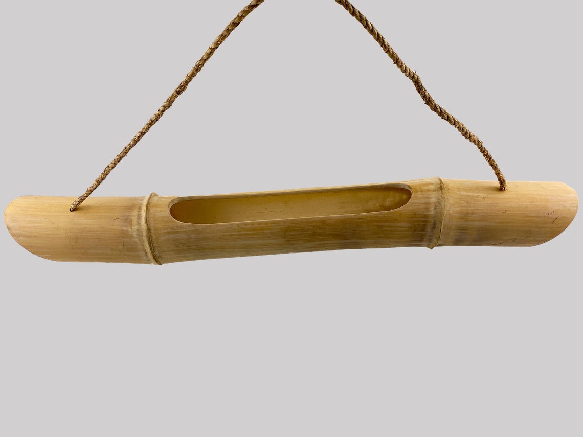Hanging Bamboo Wall Planter, Bamboo, Wall Planter, Bamboo Pole, Hanging ...