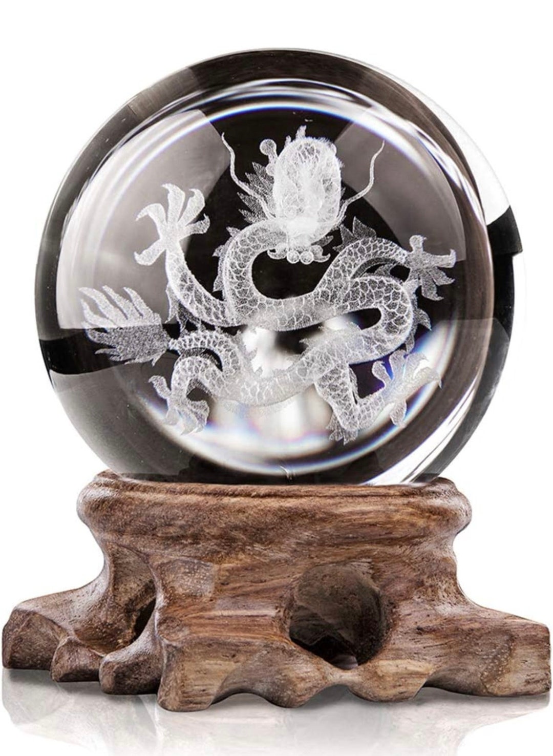 3D Crystal Ball Personalized Dragon Design 3D Crystal Ball - Etsy