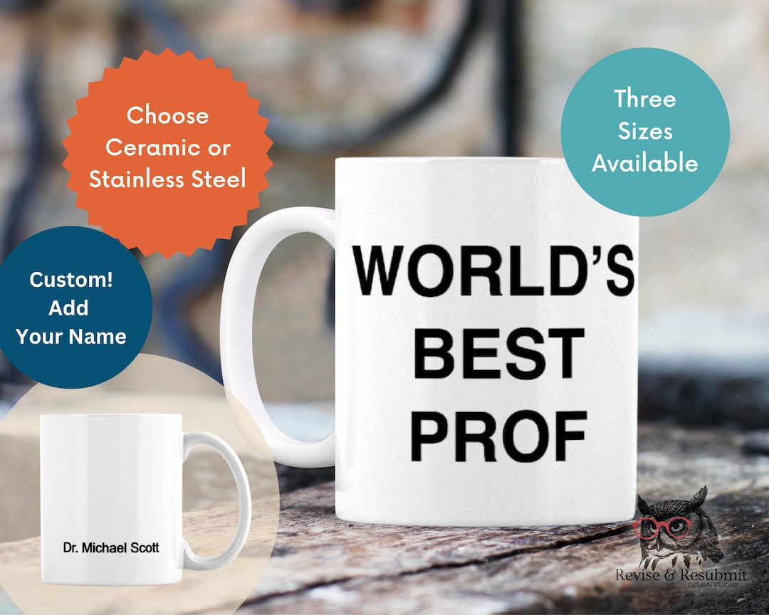 World's Best Prof Personalized Mug | Custom Professor Mug | Phd Grad ...
