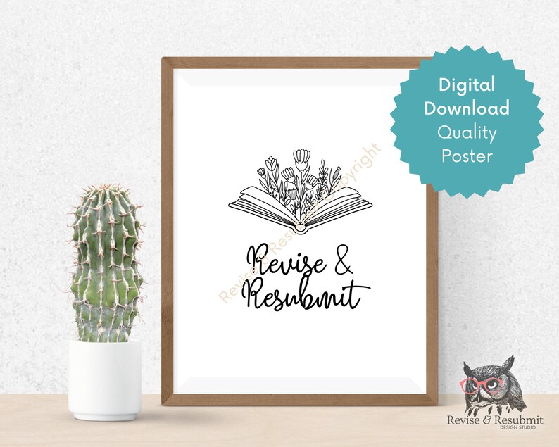 Revise and Resubmit Poster - Printable Digital Download | Faculty ...