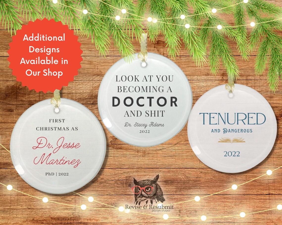It's Dr. Custom Christmas Ornament Phd Graduate Student - Etsy