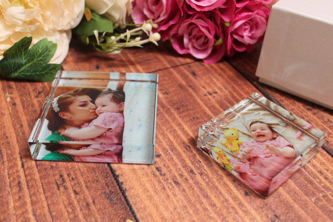 Personalised Glass Block With Any Custom Photo Gift - Etsy