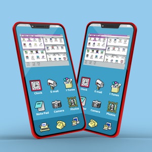 Pixel Art Style Window 3.11 Icon Pack + Extras - Etsy